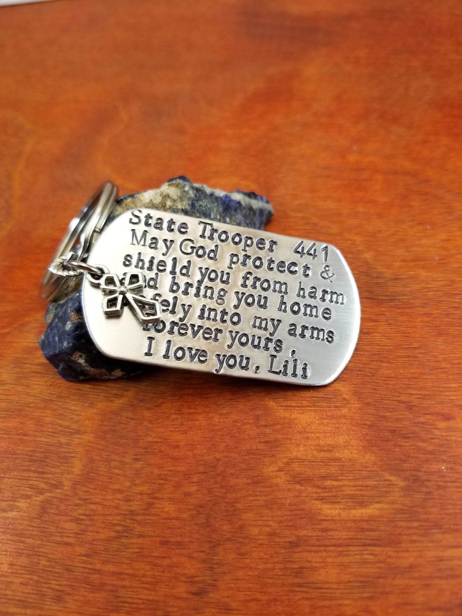 Police Officer Prayer Key Chain State Trooper Gift LEO Thin - Etsy