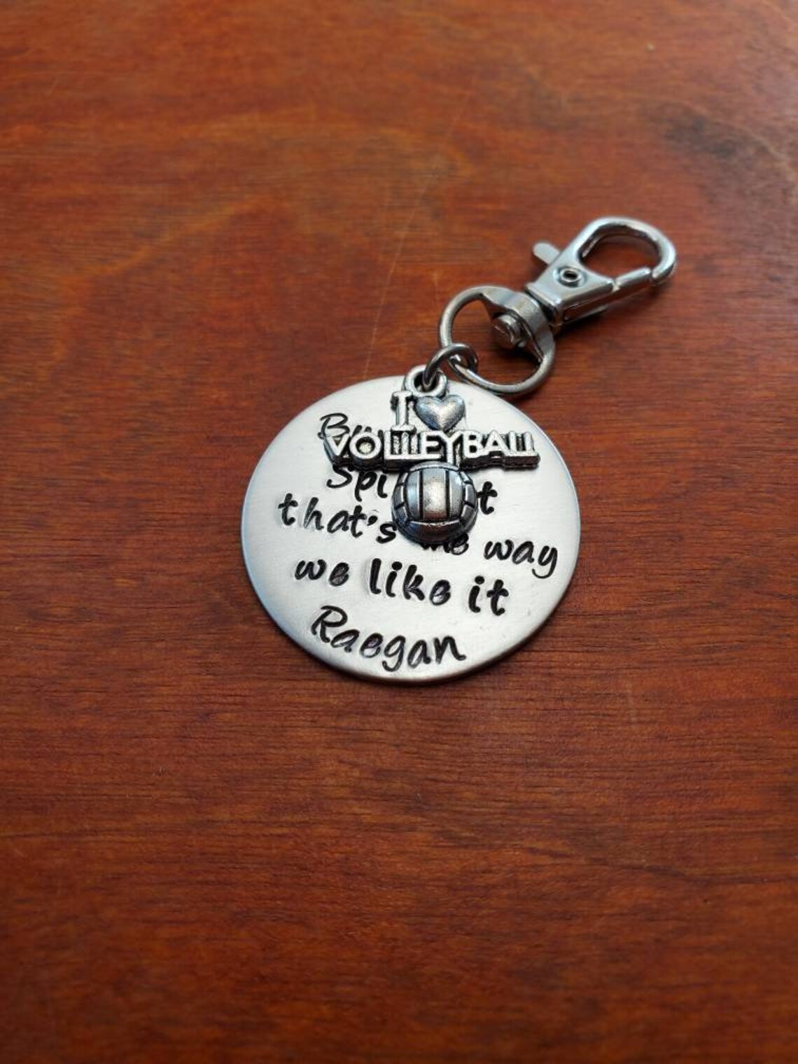 Volleyball Key Chain, Bump It Spike It, Volleyball Player Key Chain ...