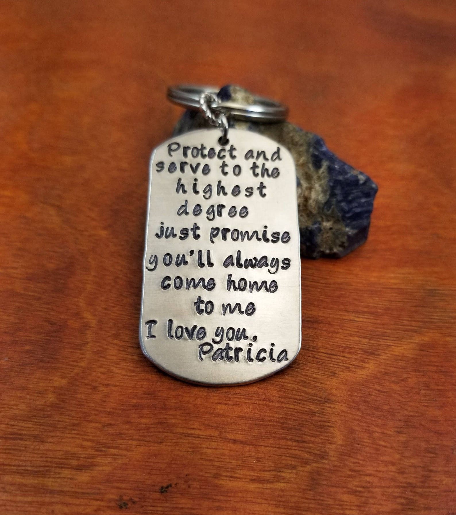 Protect and Serve Key Chain, Military, Always Come Home, Thin Red Line ...