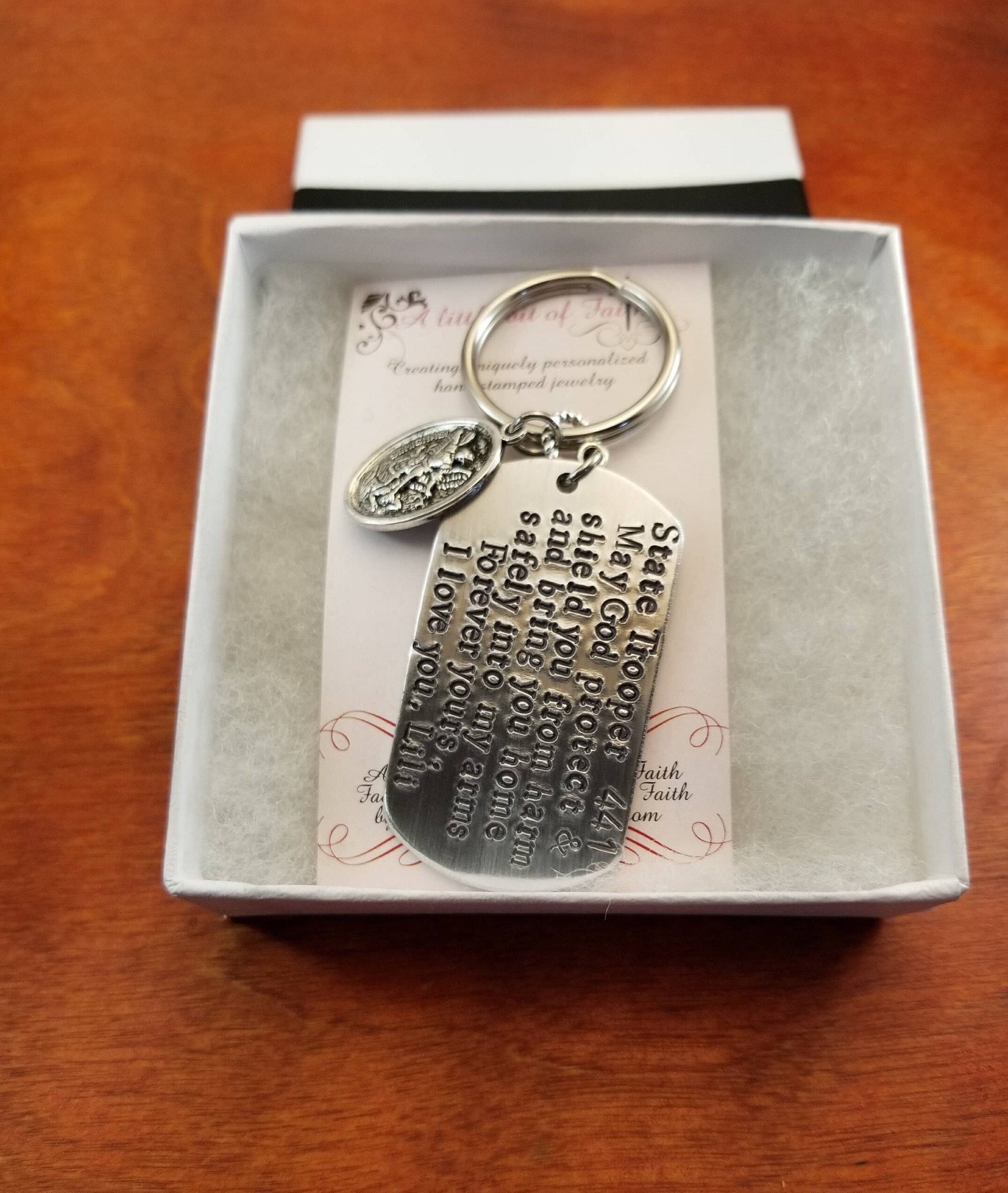 Police Officer Prayer Key Chain State Trooper Gift LEO Thin - Etsy