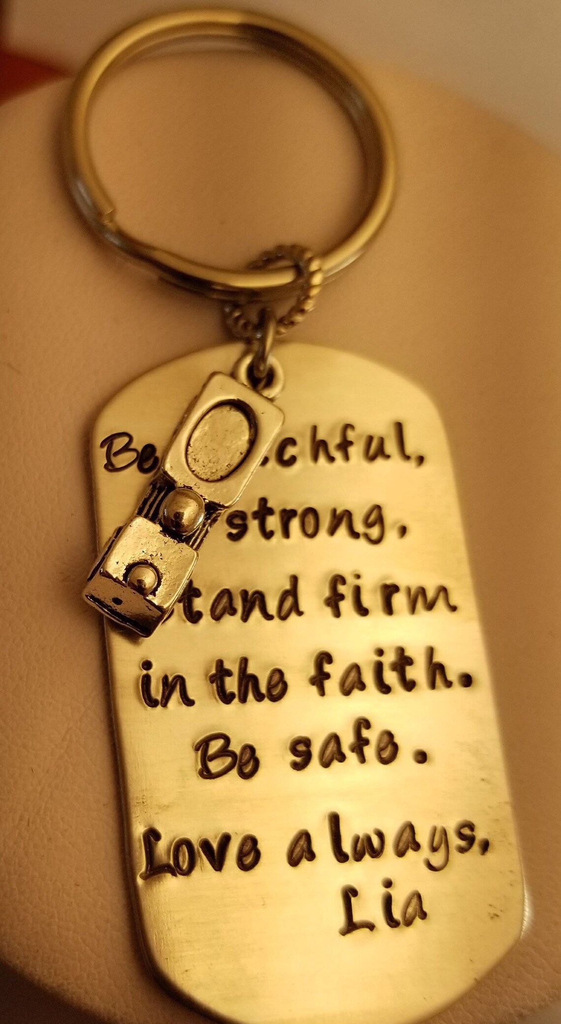 Fireman key chain Be watchful be safe Father's Day | Etsy