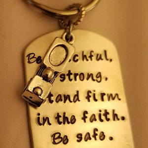 Fireman Key Chain, Be Watchful, Be Safe, Father's Day, Firefighter Gift ...