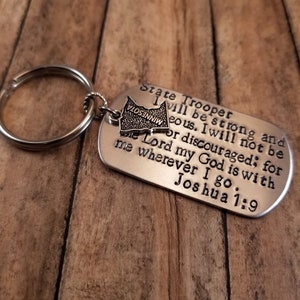 Minnesota State Trooper Key Chain, Joshua 1:9, State Trooper Prayer ...