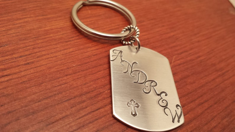 Personalized Name Key Chain Christian Gift Christian - Etsy