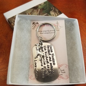 Game Warden Dog Tag Necklace, Protect and Serve, Conservation Officer ...