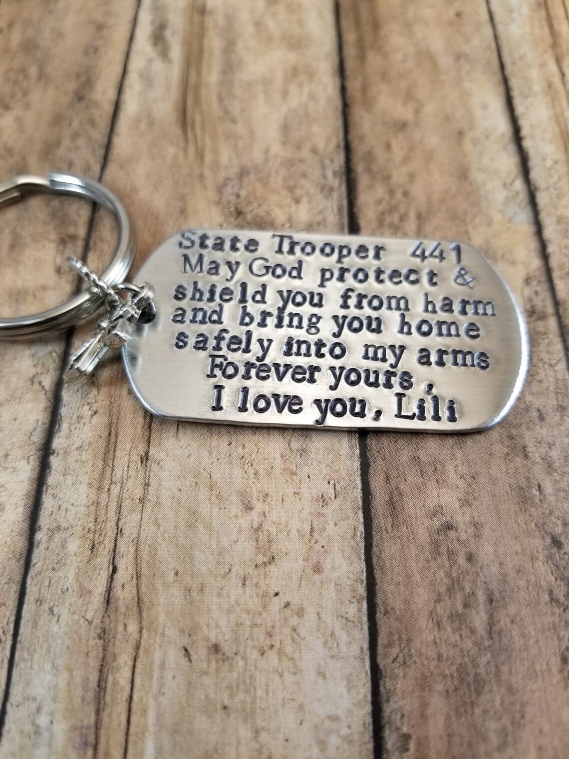 Police Officer Prayer Key Chain State Trooper Gift LEO Thin - Etsy