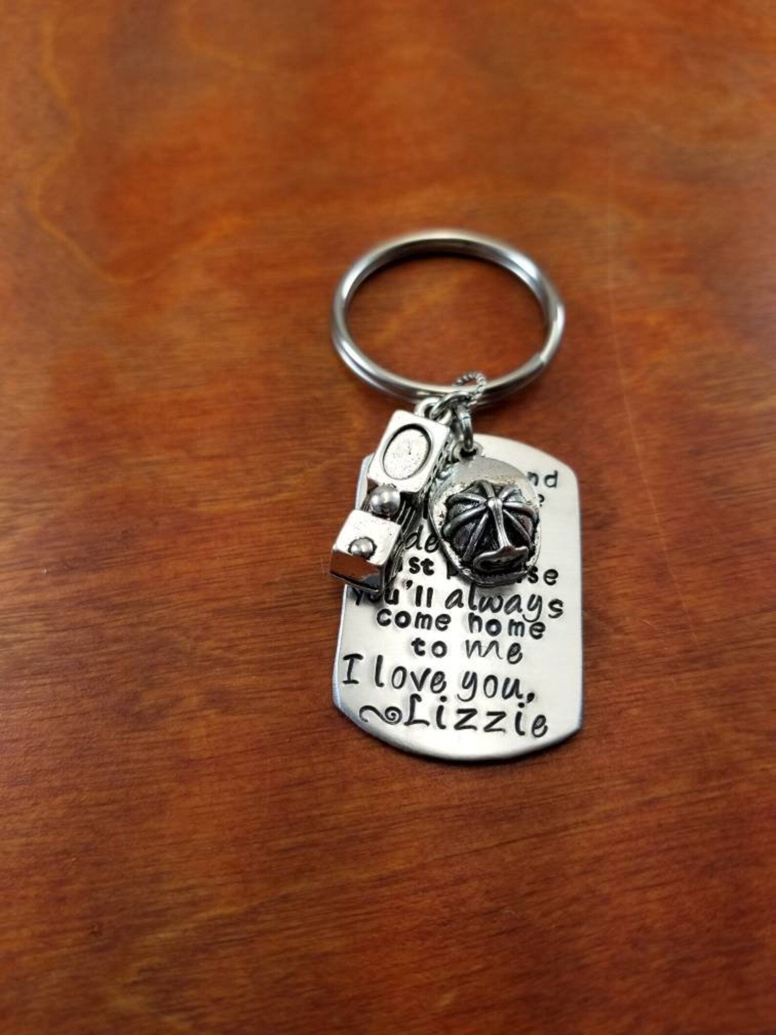 Fireman Key Chain, Protect and Serve, Firefighter, Always Come Home ...