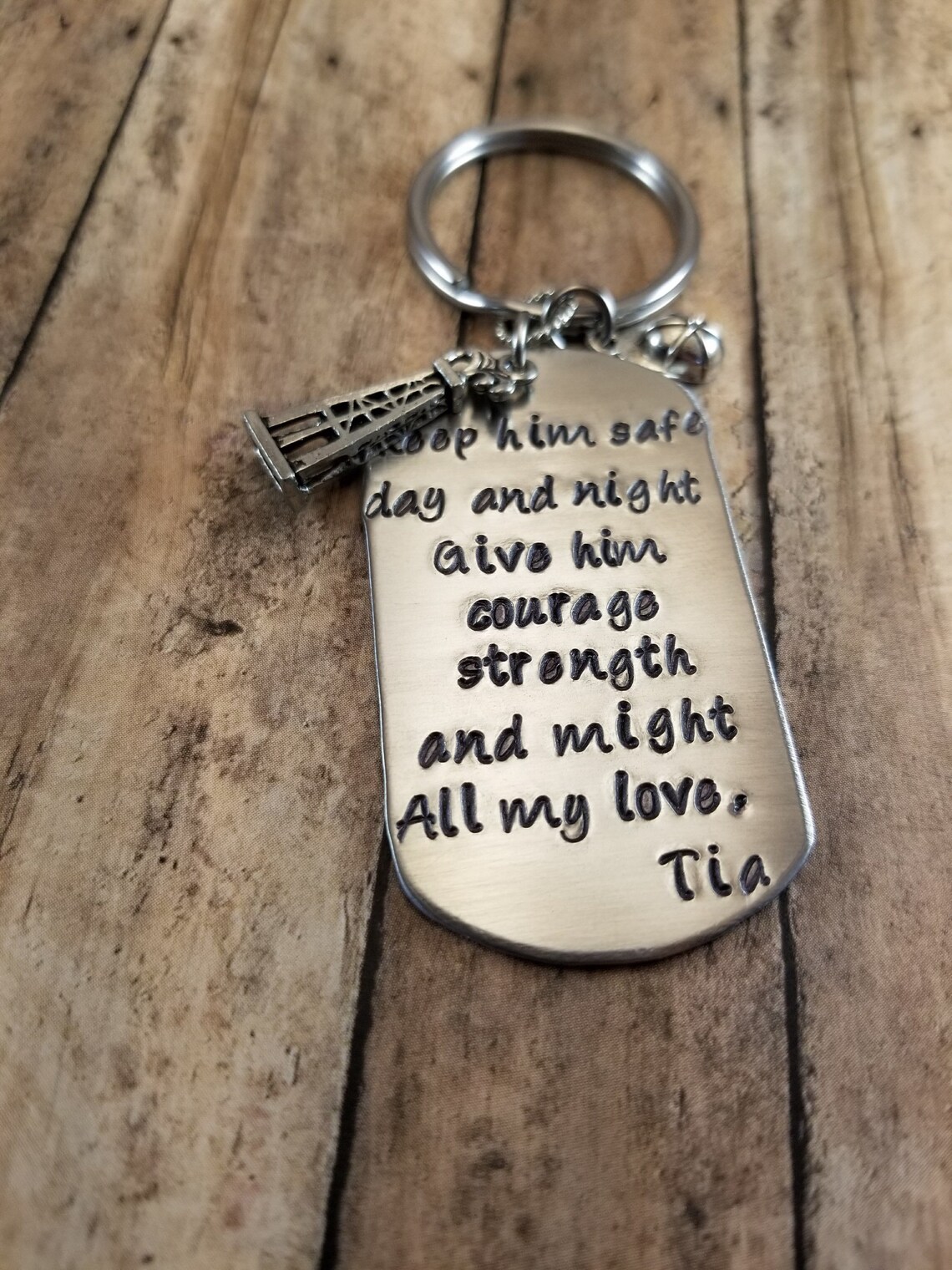 Oilfield Key Chain, Keep Him Safe, Oilfield Gift, Roughneck Key Chain ...
