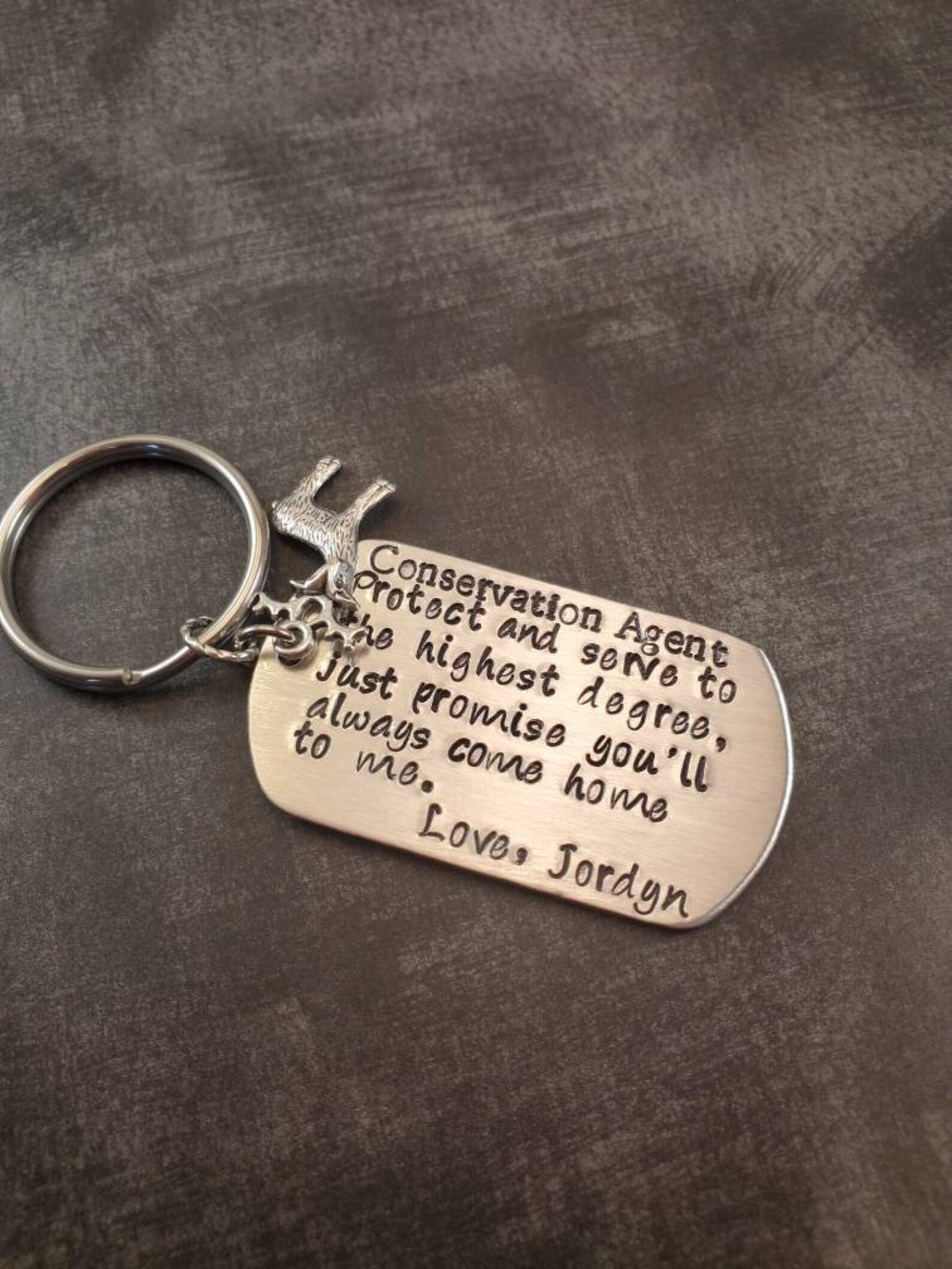 Conservation Agent Key Chain Protect and Serve Game Warden - Etsy