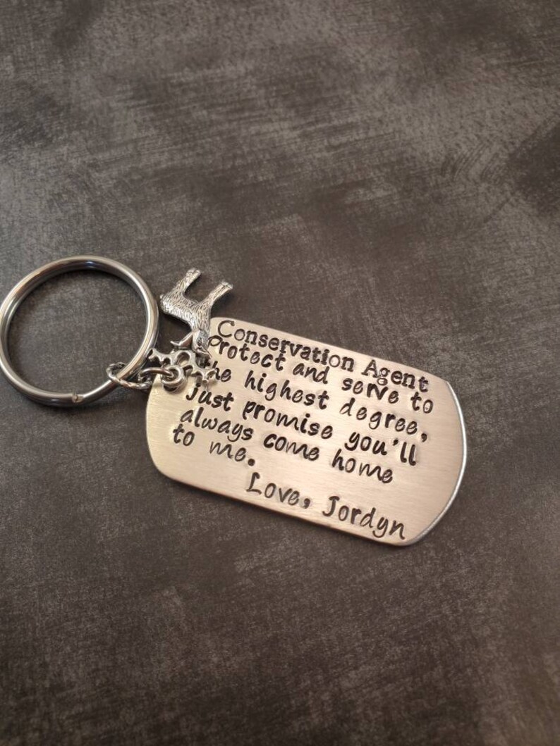 Conservation Agent Key Chain Protect and Serve Game Warden - Etsy