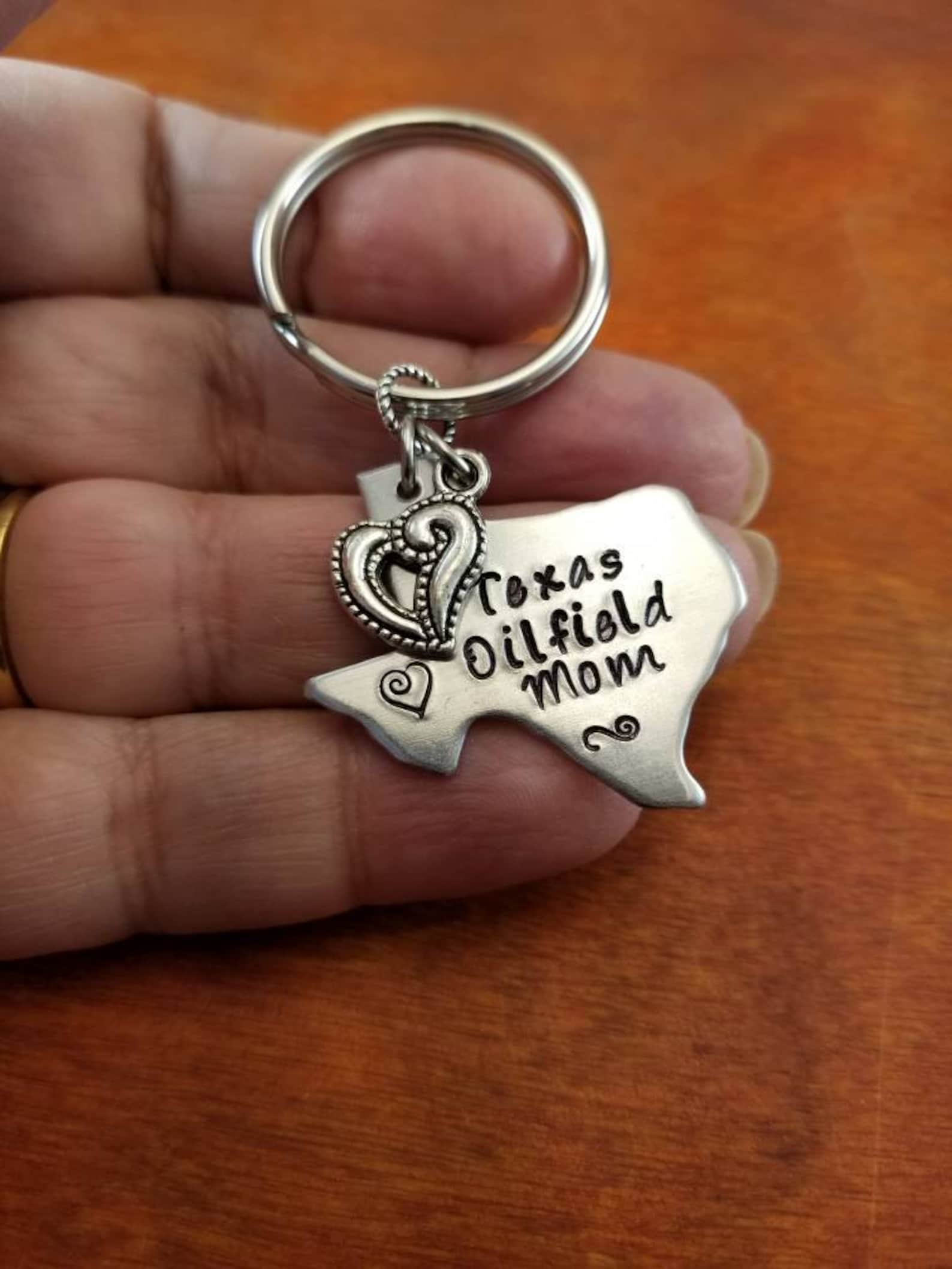 Texas Oilfield Key Chain Oilfield Wife Oilfield Girlfriend - Etsy