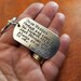 Hand Stamped Personalized Game Warden Key Chain Protect and - Etsy