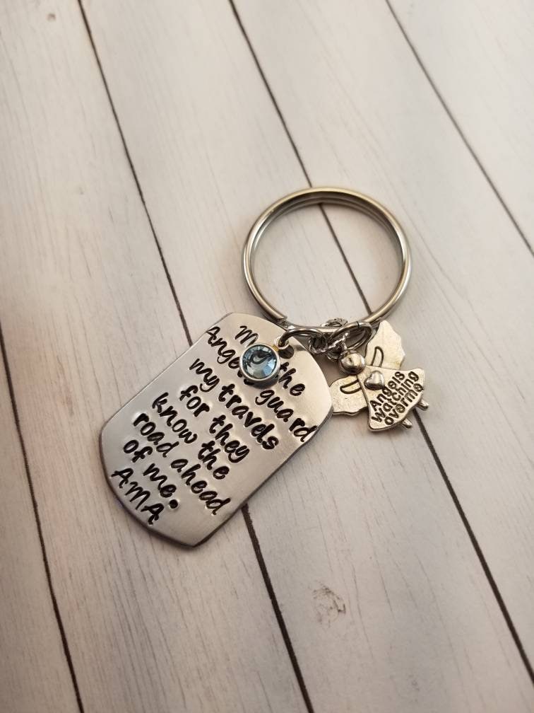 Guardian Angel Key Chain Angel Watching Me Angels Guarding - Etsy
