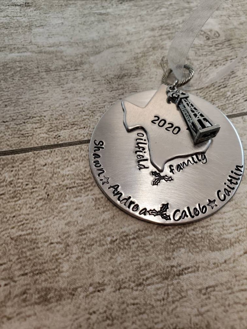 Personalized Texas Oilfield Christmas Ornament Oilfield - Etsy