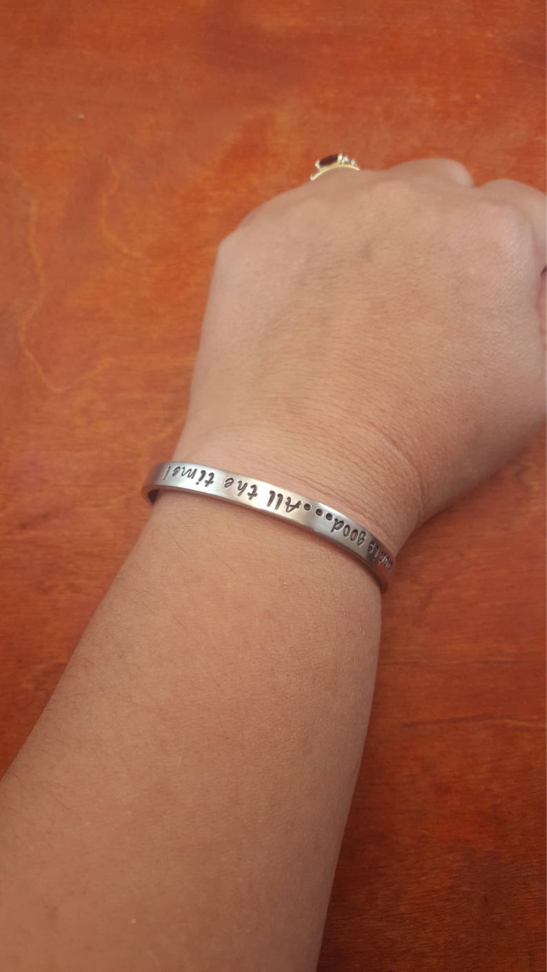 God is Good All the Time Inspirational Cuff Bracelet, Religious Gift ...