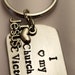 Personalized Hand Stamped Church Key Chain, Christian, Religious Gift ...