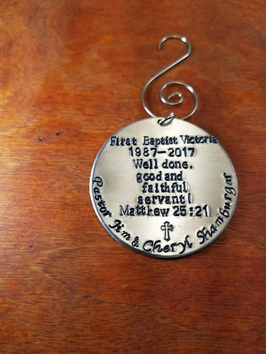Preacher Gift Christmas Ornament, Sunday School, Pastor Gift, Christian ...