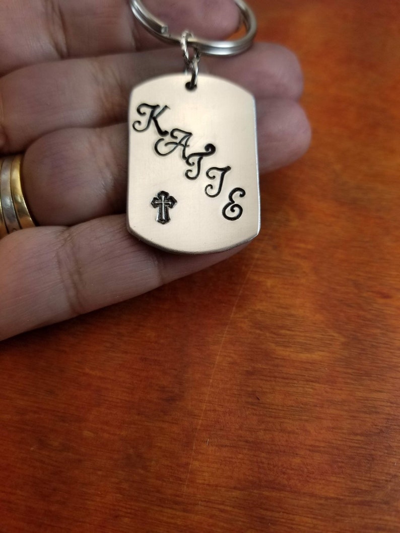Personalized Name Key Chain Christian Gift Christian - Etsy