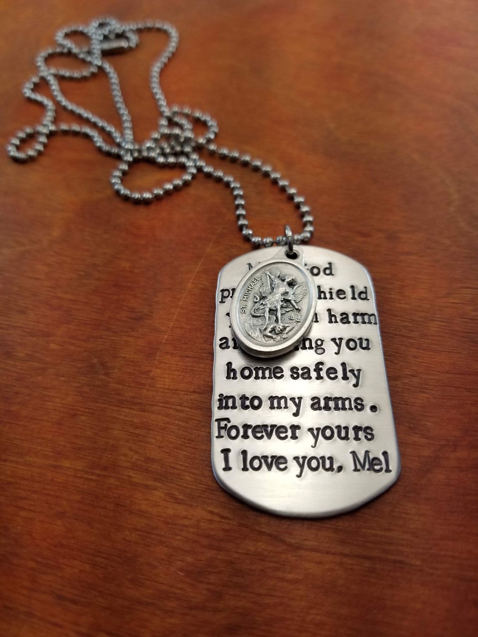 Police Prayer Key Chain, Protect and Shield, Fireman Gift, St Michael ...