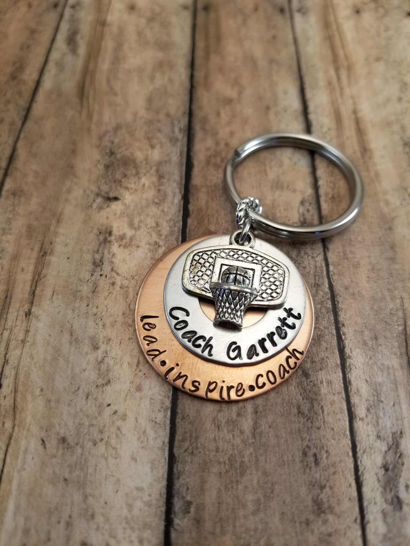 Basketball Coach Key Chain, Lead Inspire Coach, Coach's Gift, Coach's ...