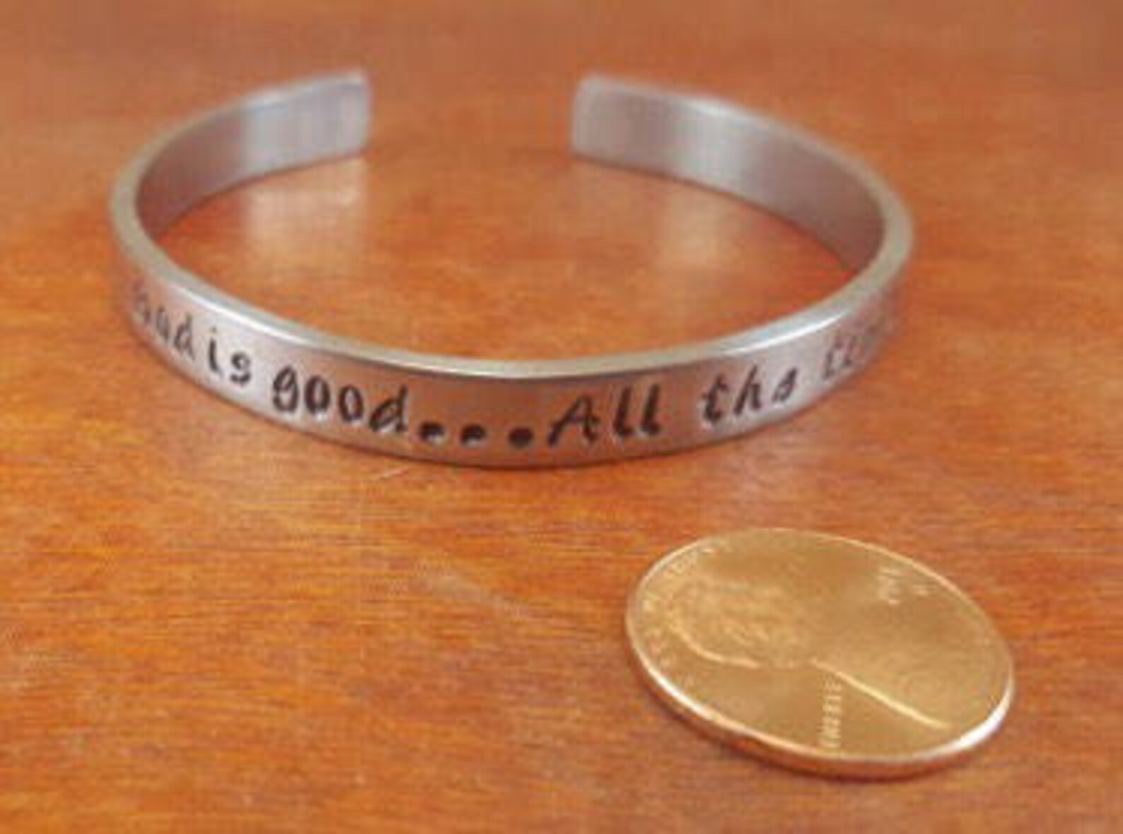 God is Good All the Time Inspirational Cuff Bracelet, Religious Gift ...