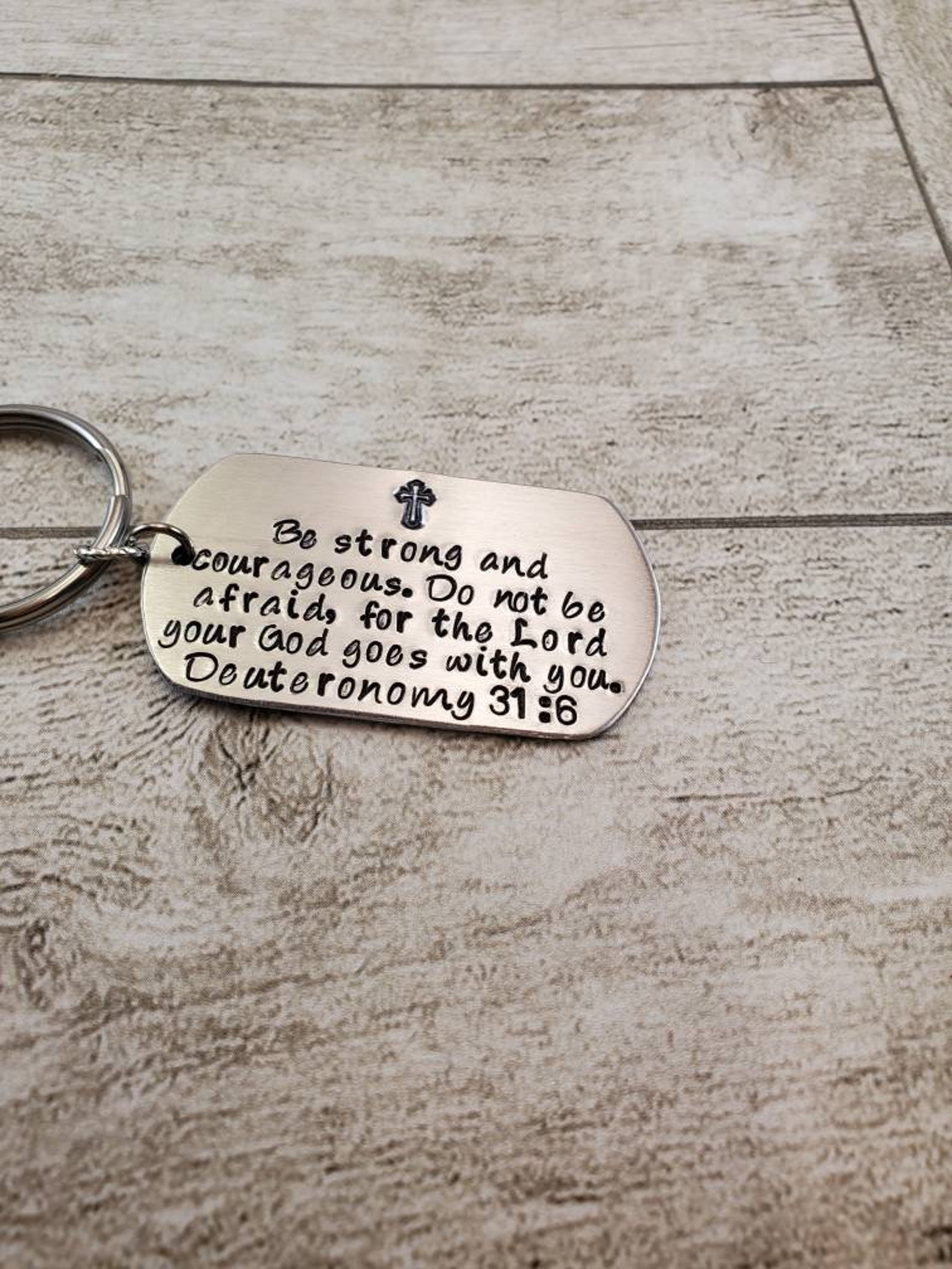 Deuteronomy 31:6 Bible Verse Jewelry Confirmation Gift - Etsy