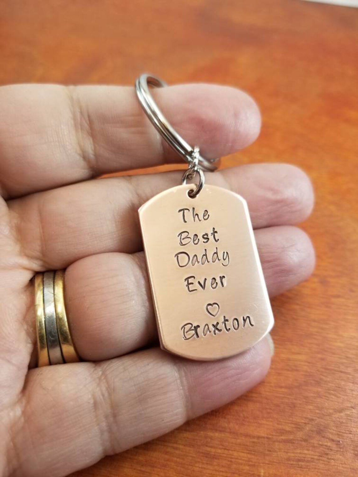 Best daddy key chain Father's Day gift The Best Daddy | Etsy