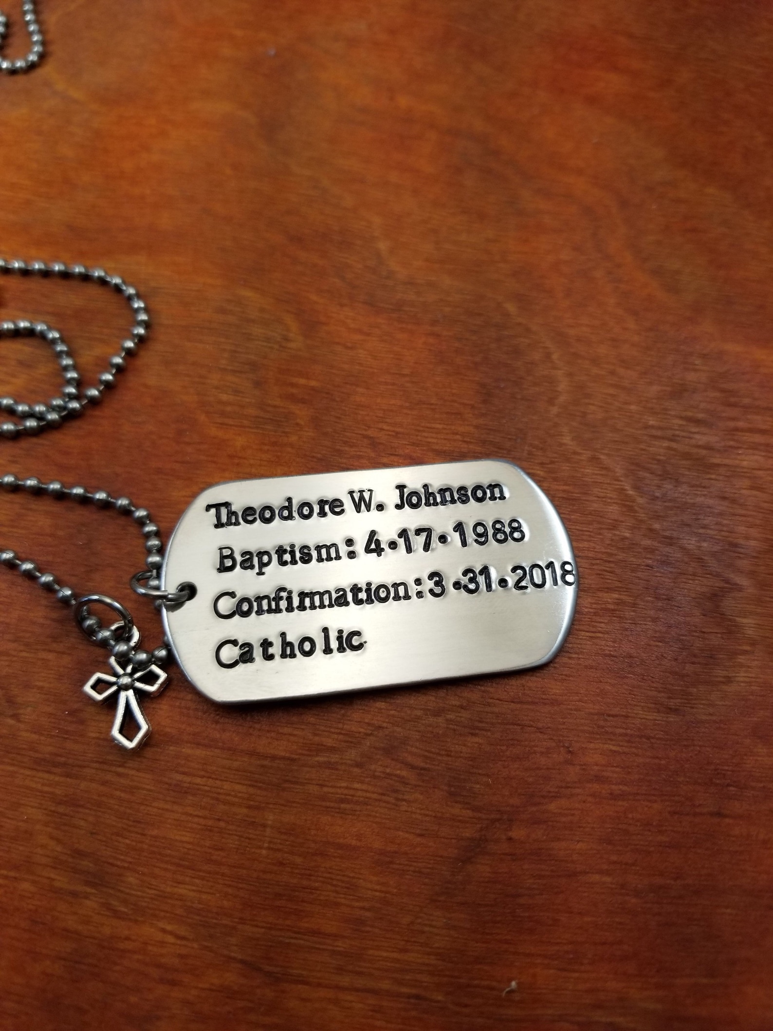 Confirmation Necklace, Lutheran, Catholic, Christian Key Chain ...