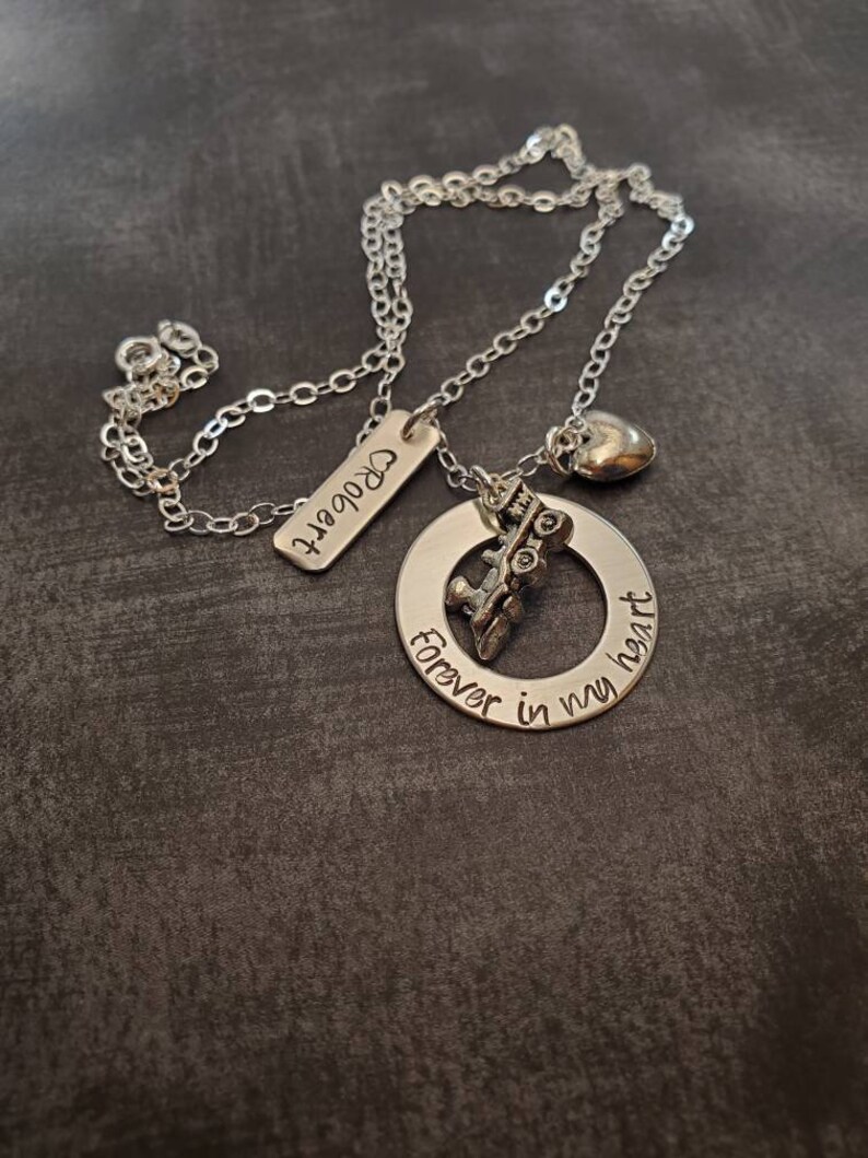 Railroad Memorial Necklace, Train Jewelry, Train Always in My Heart ...