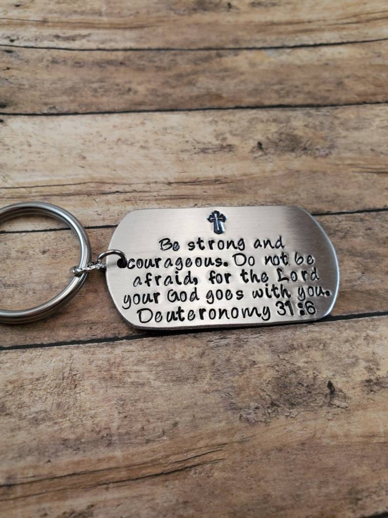 Deuteronomy 31:6 Bible Verse Jewelry Confirmation Gift - Etsy