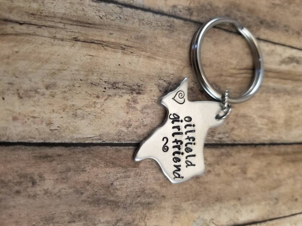 Texas Oilfield Girlfriend Key Chain Oilfield Girlfriend - Etsy