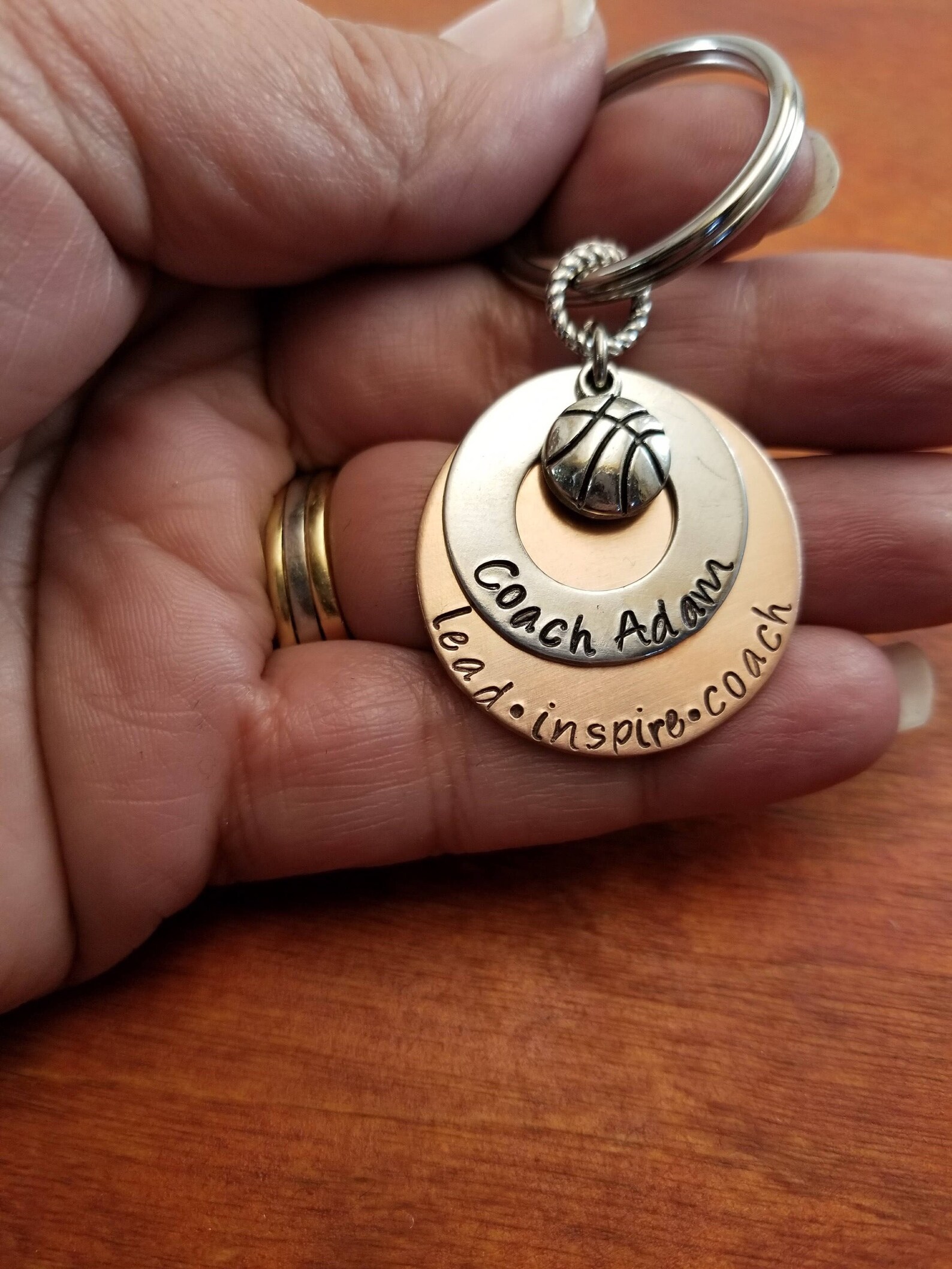 Basketball Coach key chain lead inspire coach Coach's | Etsy