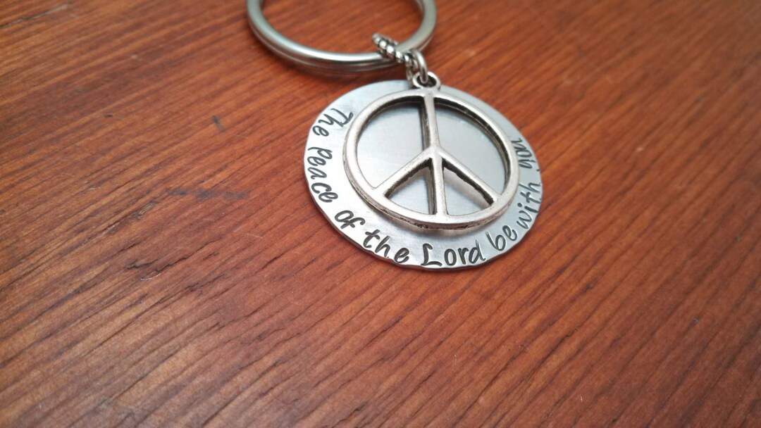 The Peace of the Lord Be With You Key Chain-religious Key Chain ...