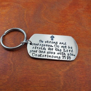 Deuteronomy 31:6 Bible Verse Jewelry, Confirmation Gift, Religious ...