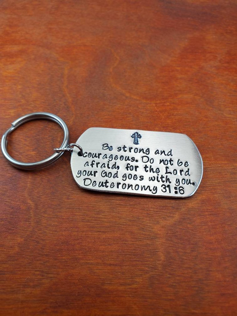 Deuteronomy 31:6 Bible Verse Jewelry Confirmation Gift - Etsy