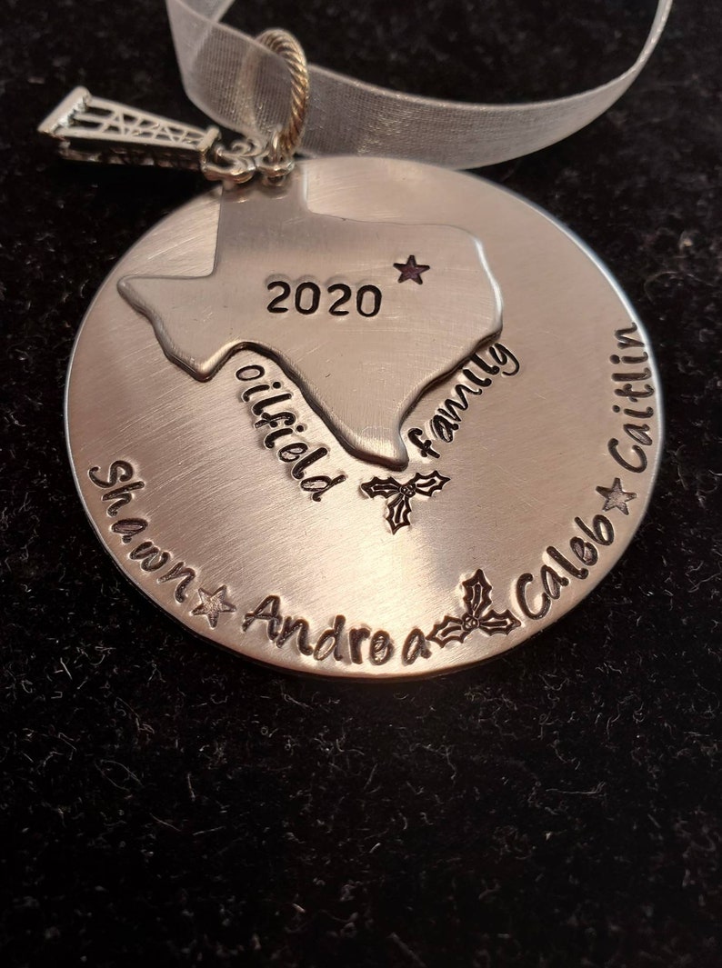 Personalized Texas Oilfield Christmas Ornament Oilfield - Etsy