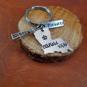 Louisiana Oilfield Wife Key Chain, Louisiana Oil Field, Oilfield Wife ...