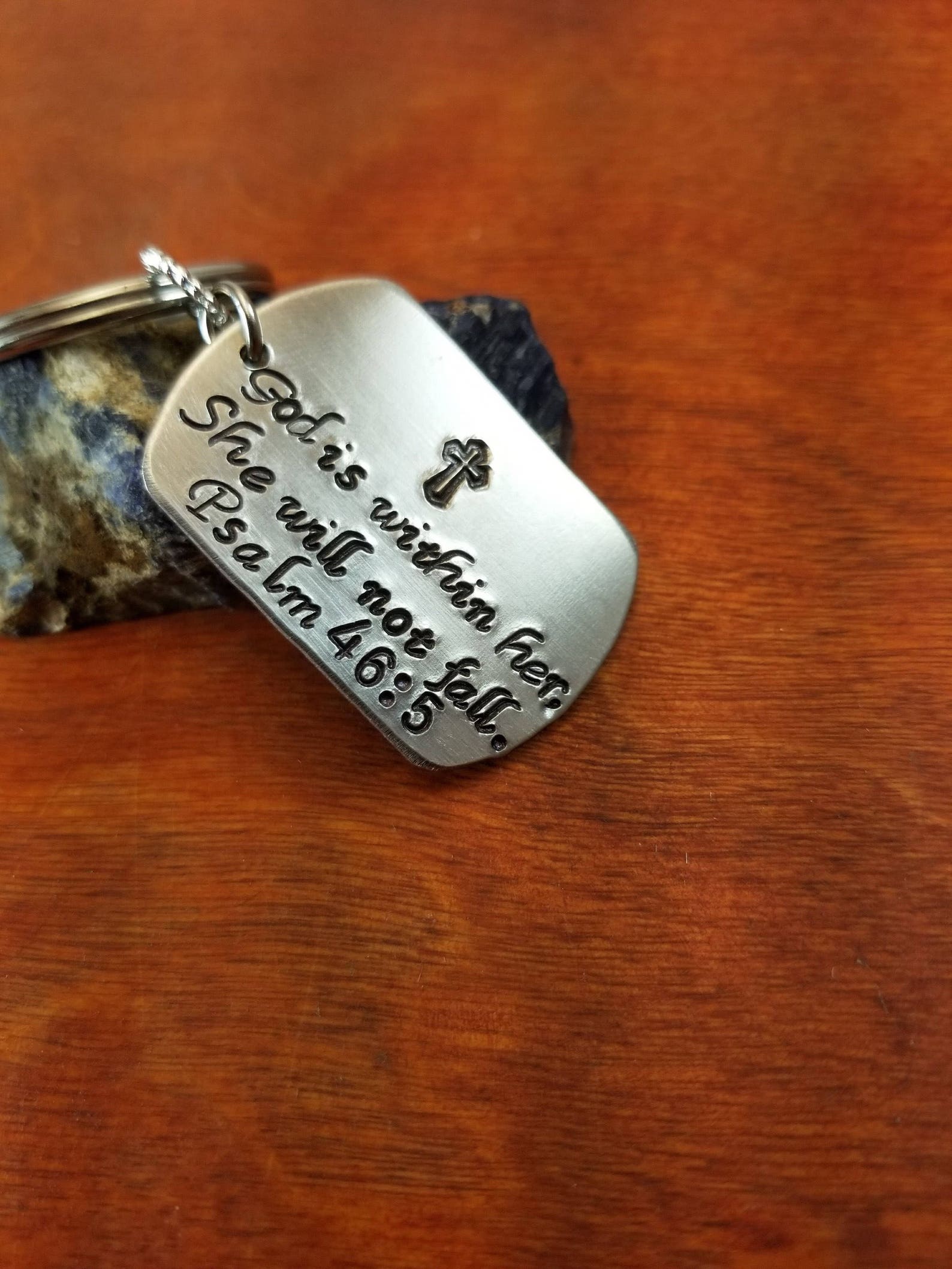 God is Within Her Bible Verse Key Chain Psalm 46:5 Christian - Etsy