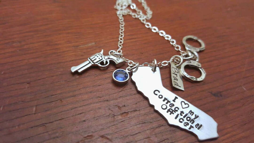 California Correctional Officer Wife Necklace, Police Wife Jewelry, CHP ...