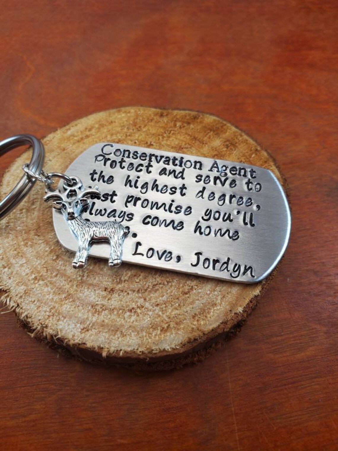 Conservation Agent Key Chain Protect and Serve Game Warden - Etsy