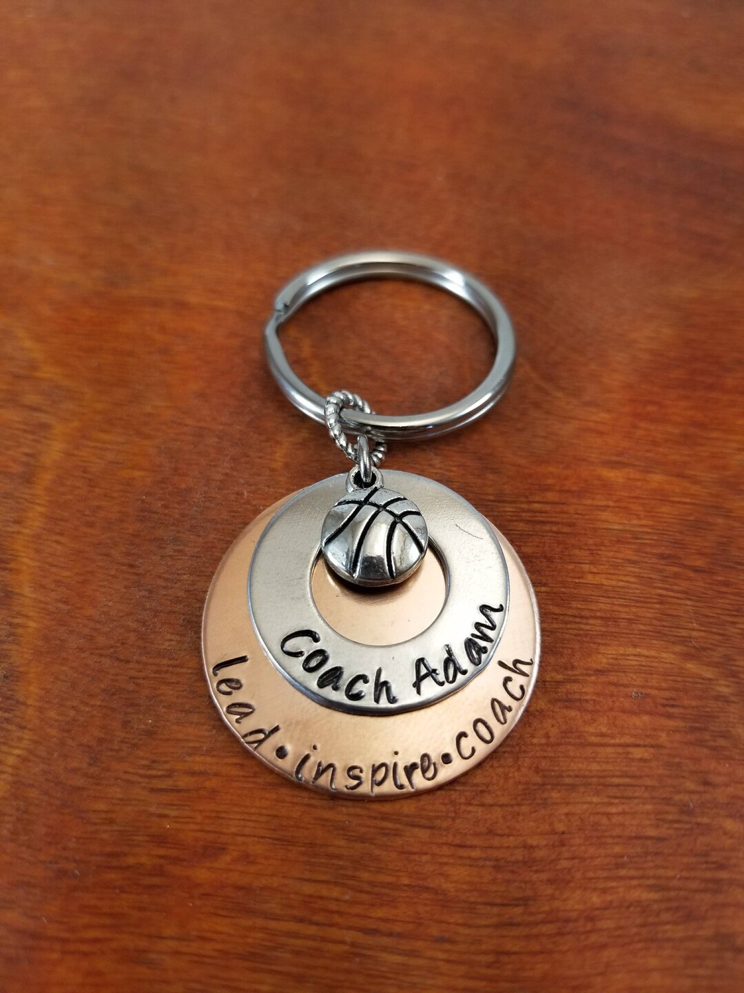 Basketball Coach Key Chain, Lead Inspire Coach, Coach's Gift, Coach's ...