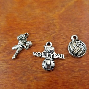 Volleyball Player Key Chain, Bump Set Spike, Volleyball Coach Gift ...