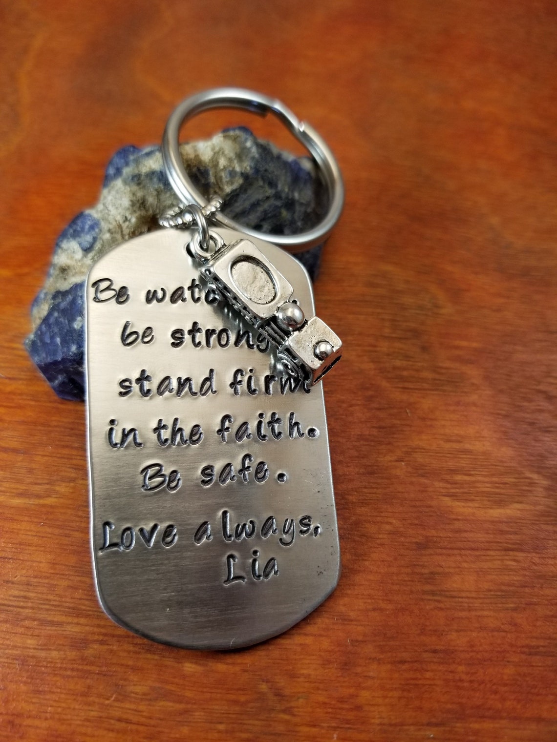 Fireman Key Chain, Be Watchful, Be Safe, Father's Day, Firefighter Gift ...