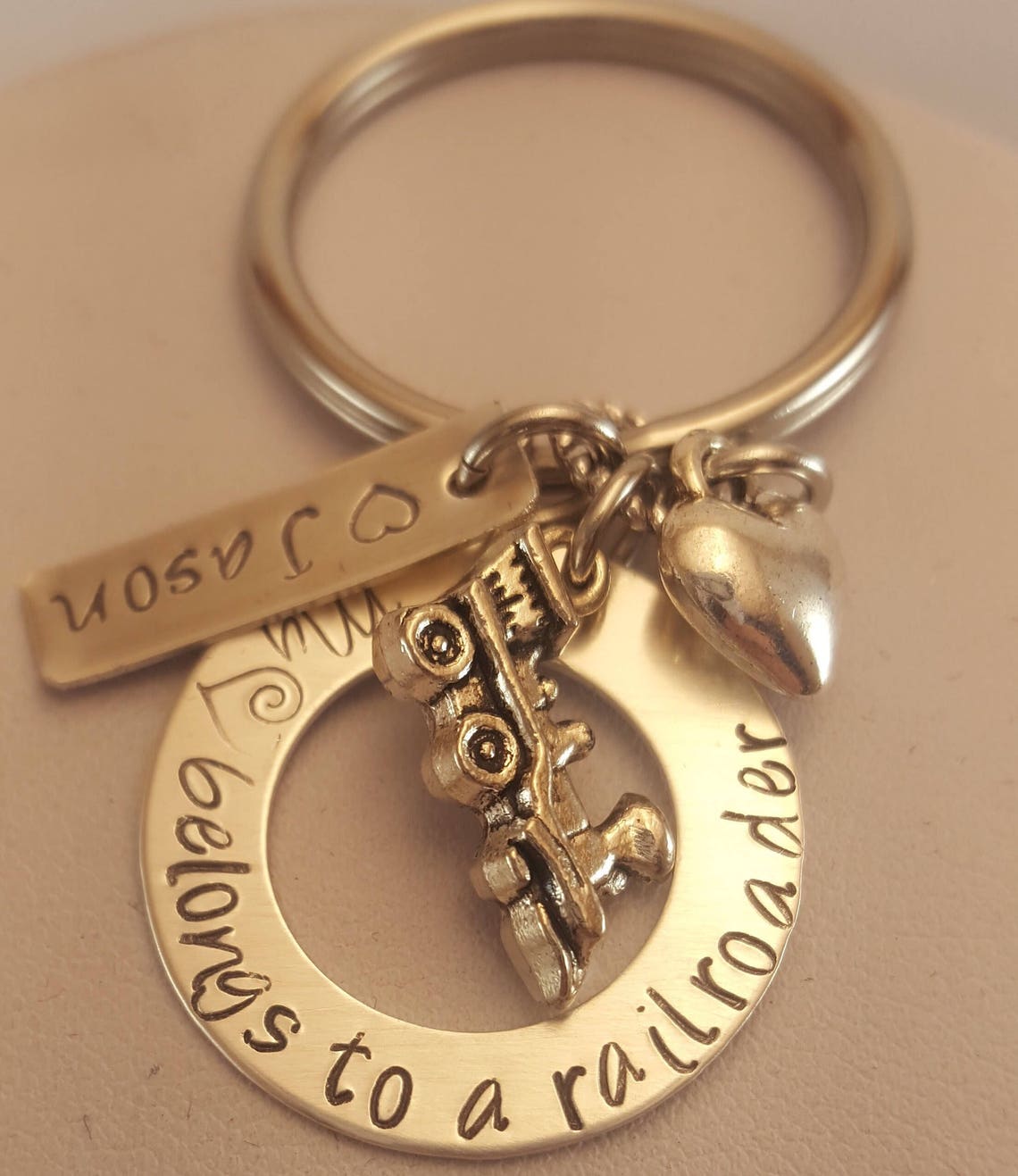 Train Railroader Wife Key Chain Train Engineer Railroad - Etsy