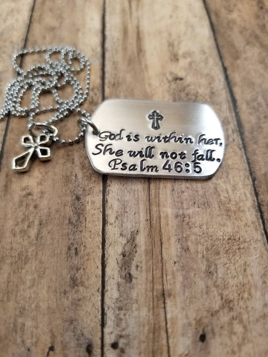 Psalm 46:5 key chain Christian gift Religious Confirmation | Etsy
