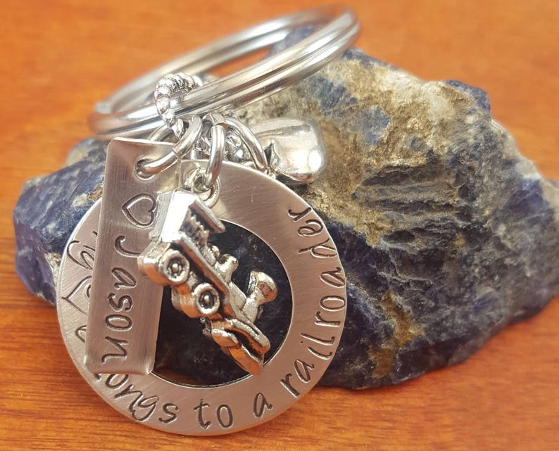 Train Railroader Wife Key Chain Train Engineer Railroad - Etsy