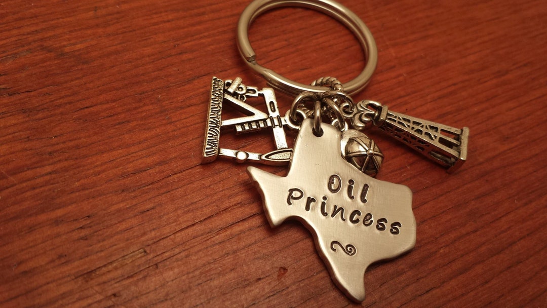 Oilfield Princess, Women Oilfield Worker Gift, Custom Oilfield Keychain ...