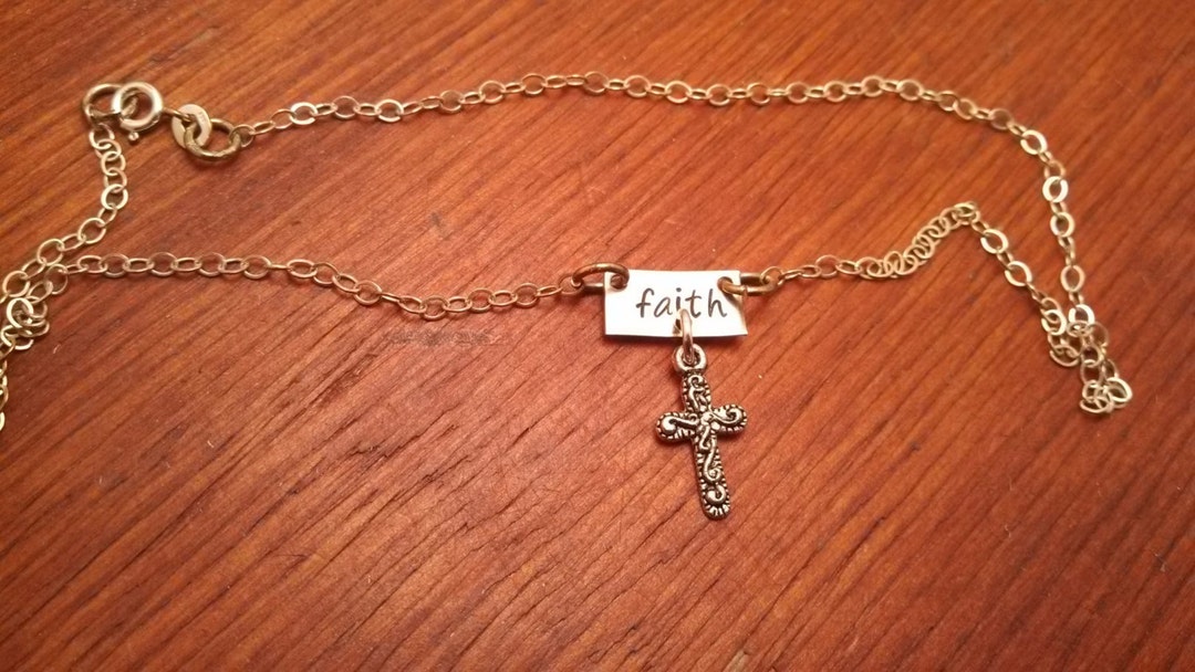 Faith Necklace, Hand Stamped Christian Jewelry, Religious Gift ...