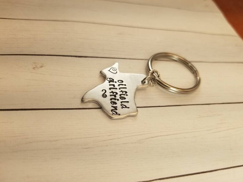 Texas Oilfield Girlfriend Key Chain Oilfield Girlfriend - Etsy