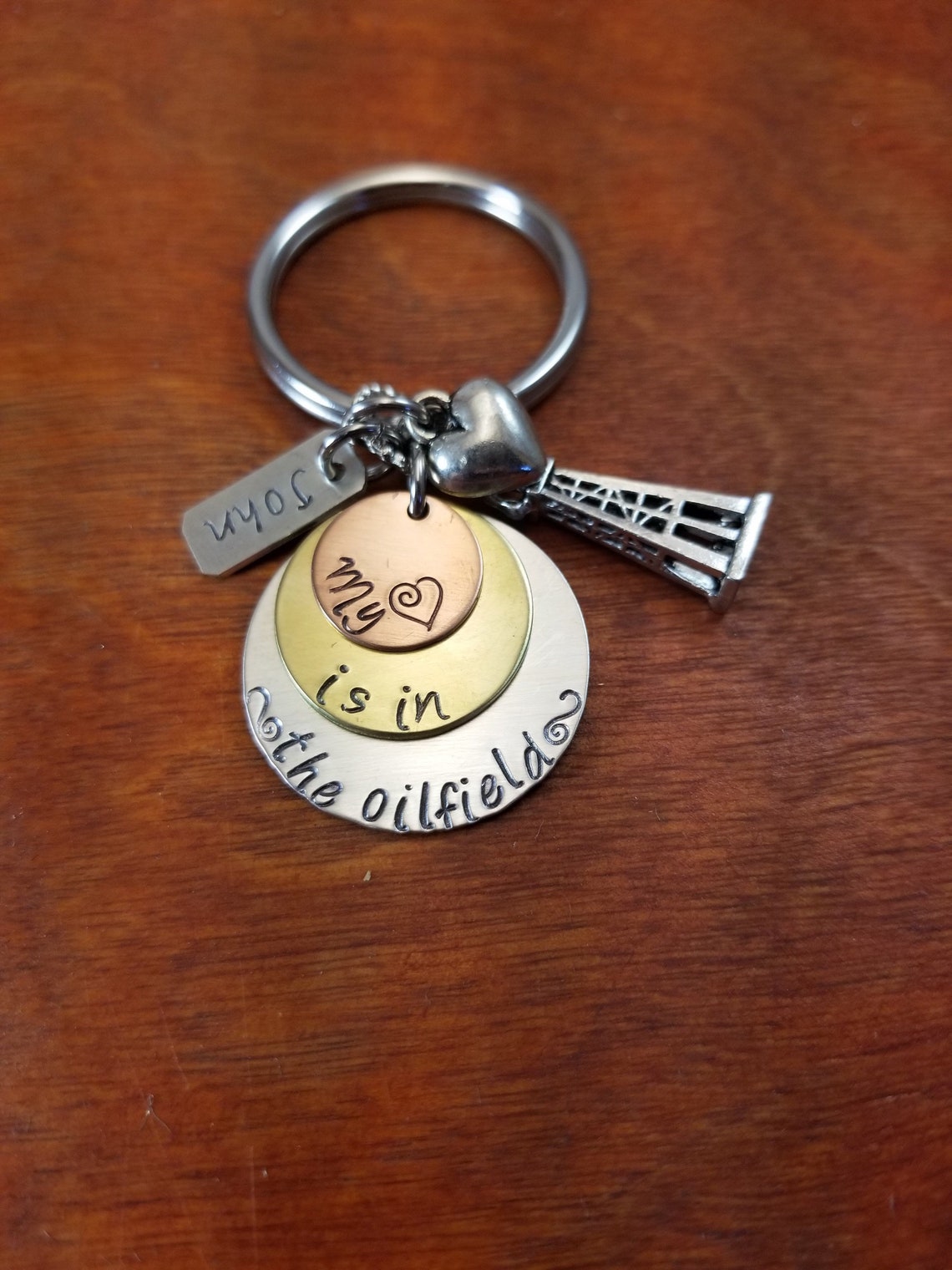 Oilfield Wife Key Chain in the Oilfield Oil Field Wife Gift - Etsy